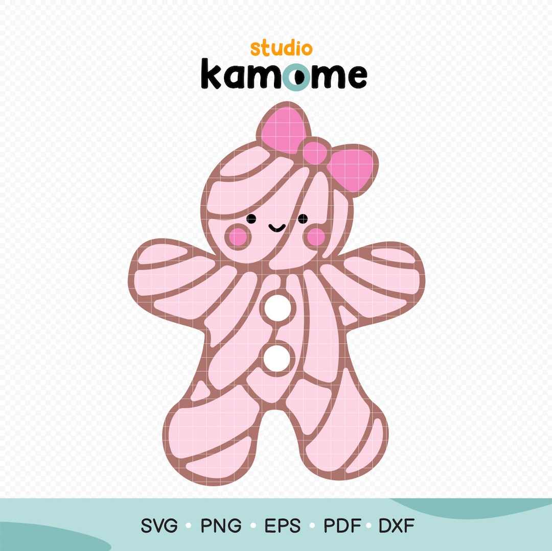 Concha SVG, Concha Girl PNG, Cute Concha Cut File, Gingerbread Girl Svg ...