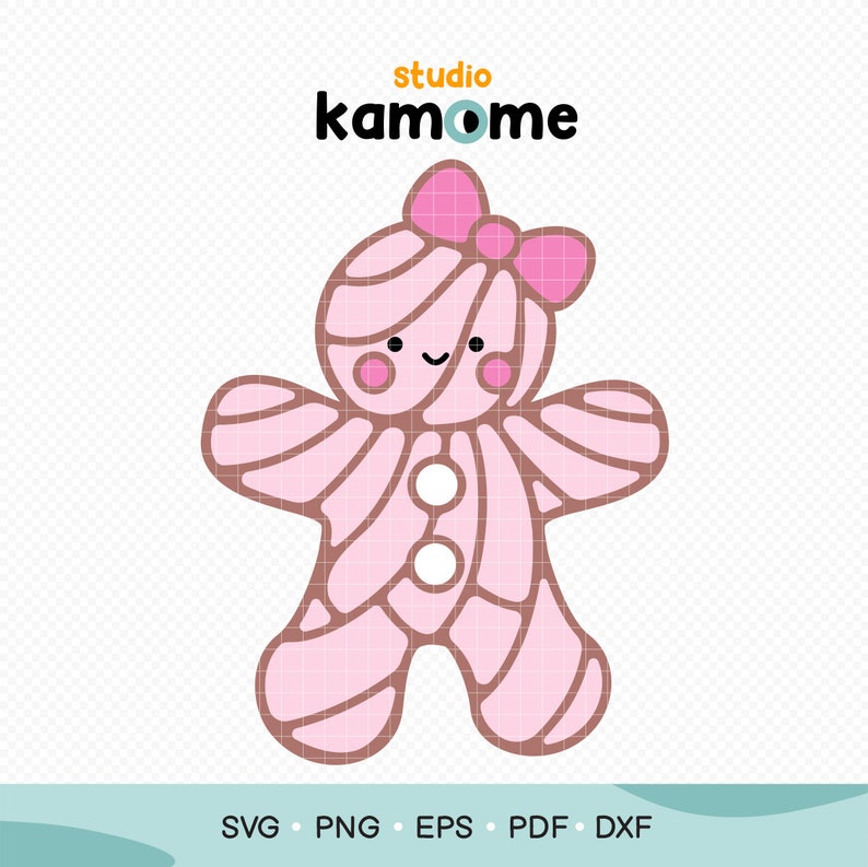 Concha SVG, Concha Girl PNG, Cute Concha Cut File, Gingerbread Girl Svg ...
