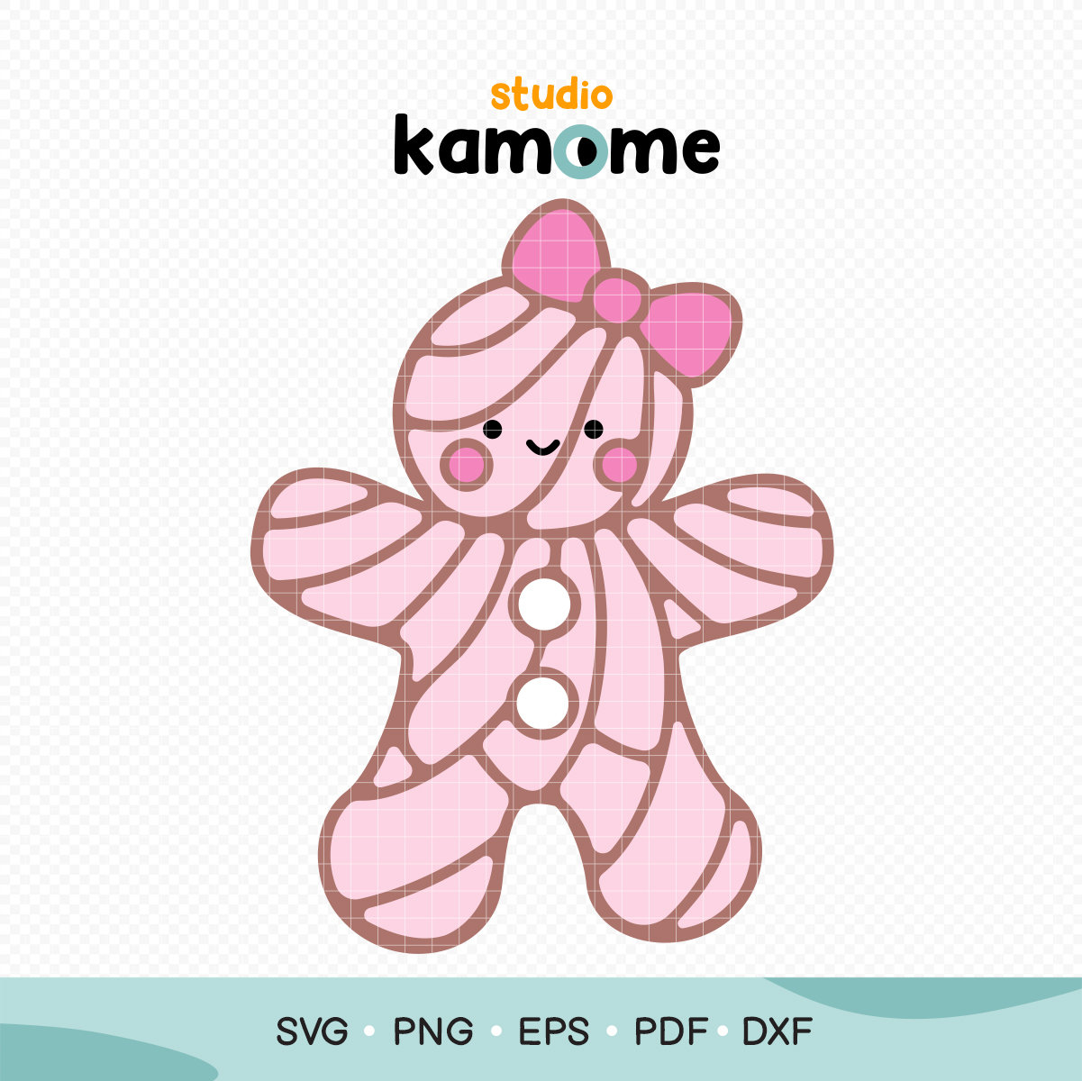 Concha SVG, Concha Girl PNG, Cute Concha Cut File, Gingerbread Girl Svg ...