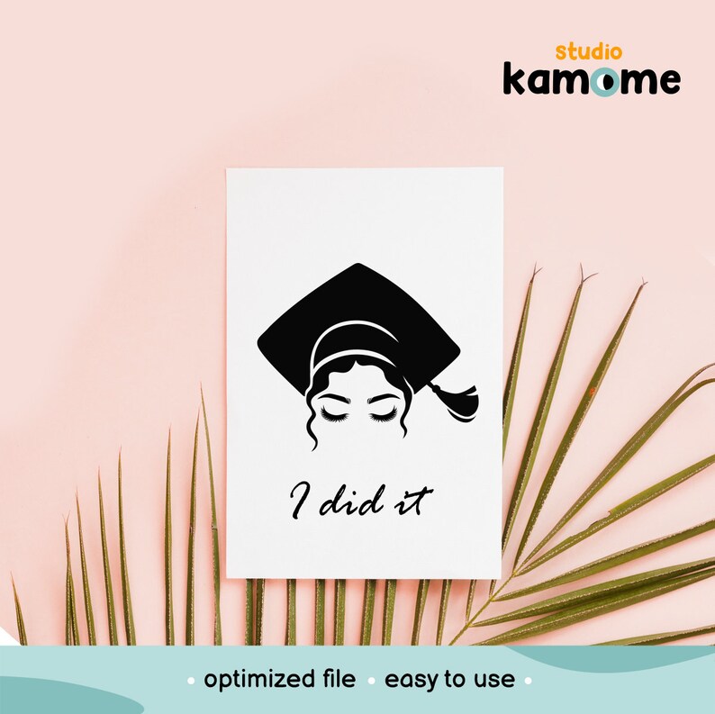 Girl Graduation SVG, Graduation Girl With Eyelashes and Cap Svg, Senior ...