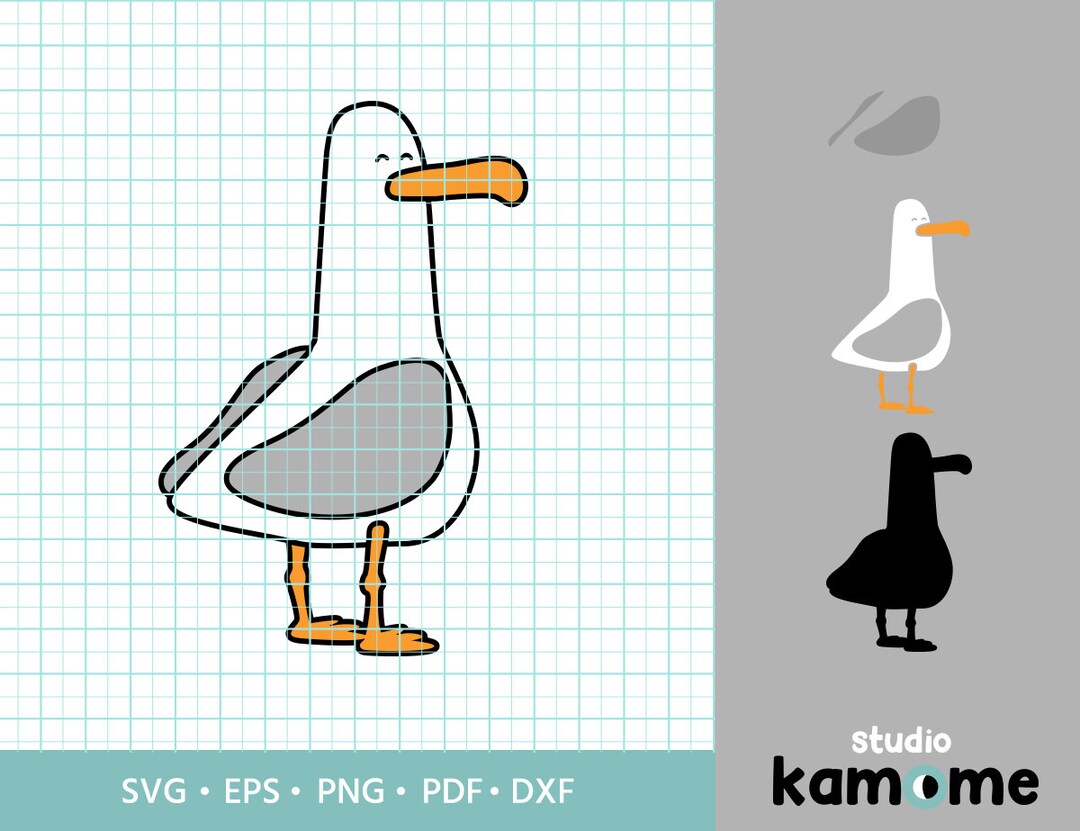 Seagull SVG, Seagull PNG, Seagull Cut File, Seagull Sublimation, Vector ...