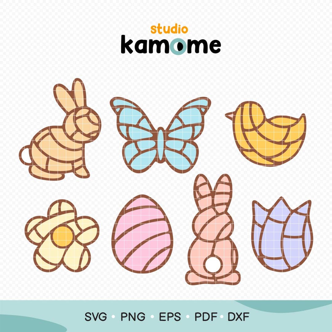 Concha Spring Bundle SVG, Concha Peep PNG, Cute Concha Cut File, Cricut ...