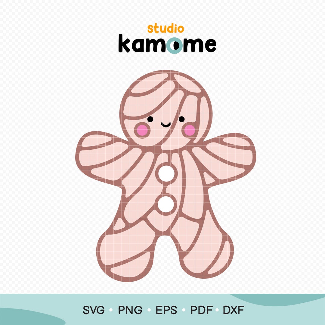 Concha SVG, Concha Boy PNG, Cute Concha Cut File, Gingerbread Man Svg ...