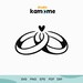 Marriage Rings Svg, Wedding Rings Svg, Ring Svg, Rings Heart Svg ...