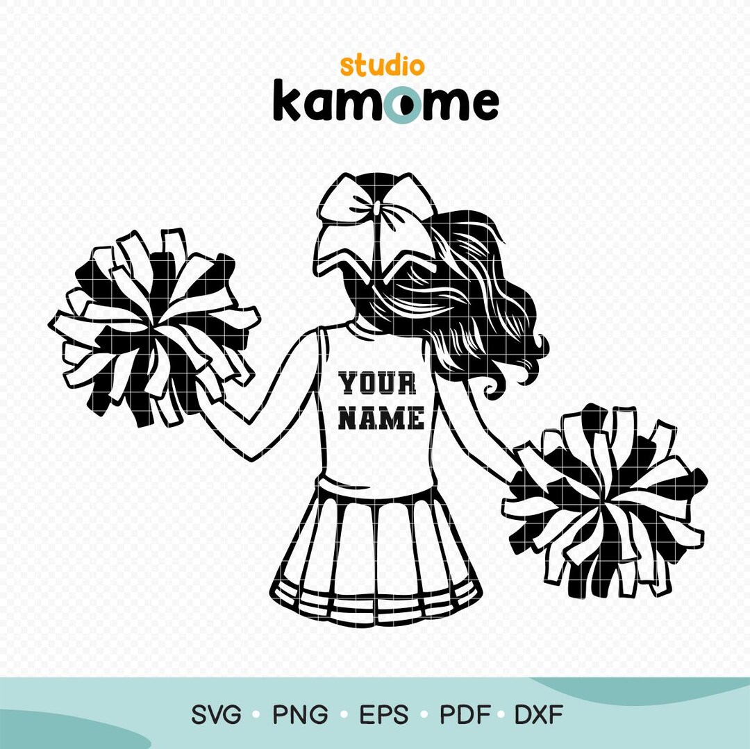 Cheerleader Custom Name SVG, Cheerleader Personalized Name Svg ...