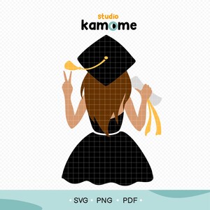 Graduation Svg, Grad Girl Svg, Graduation PNG, Graduation Silhouette ...
