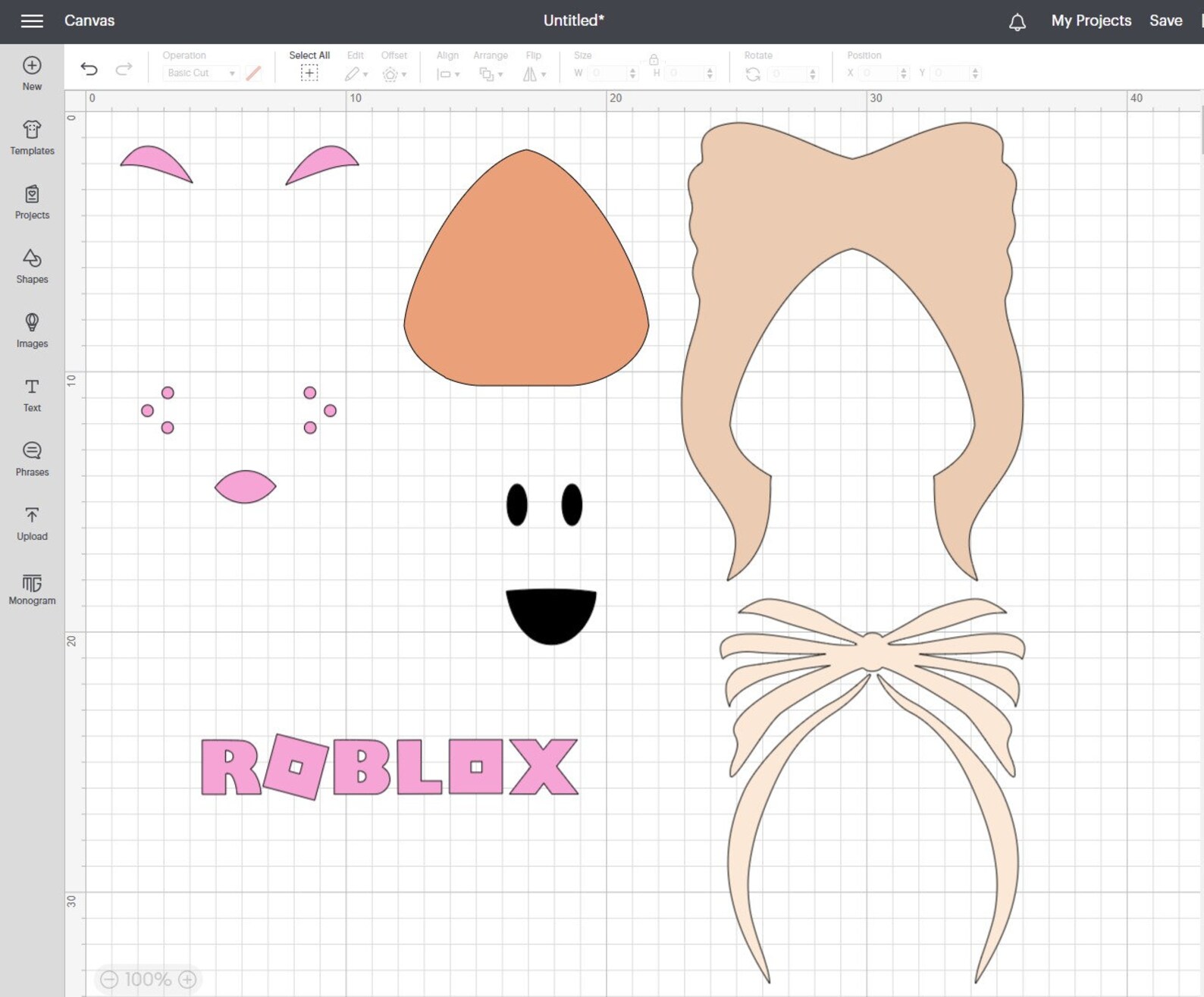 Roblox SVG Girl Roblox SVG Blondy Roblox Face Cutting File - Etsy Canada