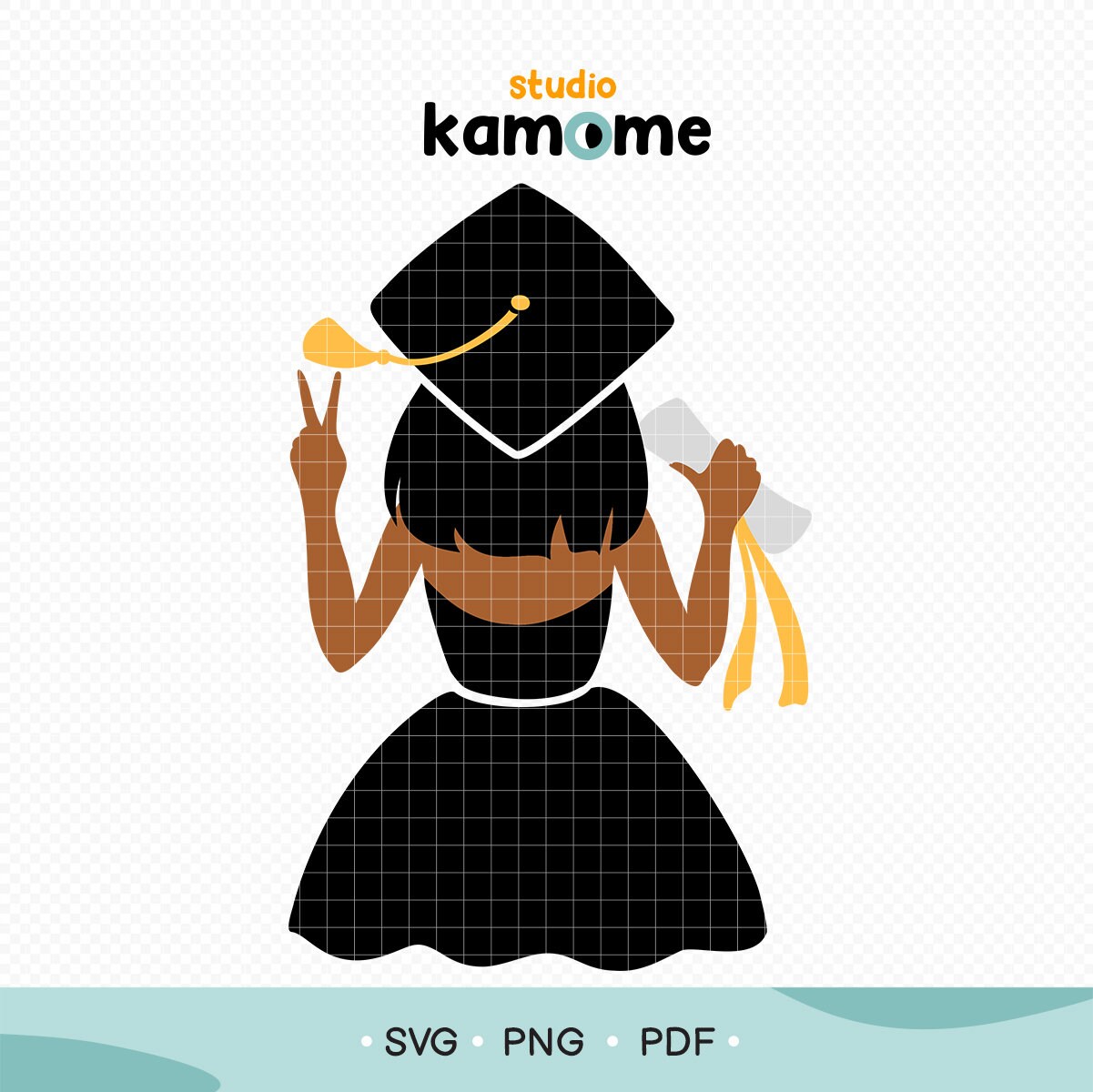 Black Girl Graduation SVG, African American Graduation Girl Svg, Senior ...