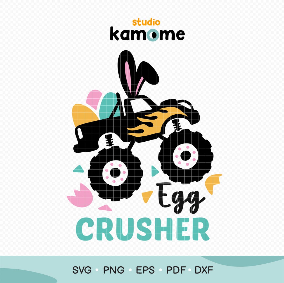 Egg Crusher Svg, Easter Monster Truck Svg, Boy Easter Svg, Egg Hunting ...
