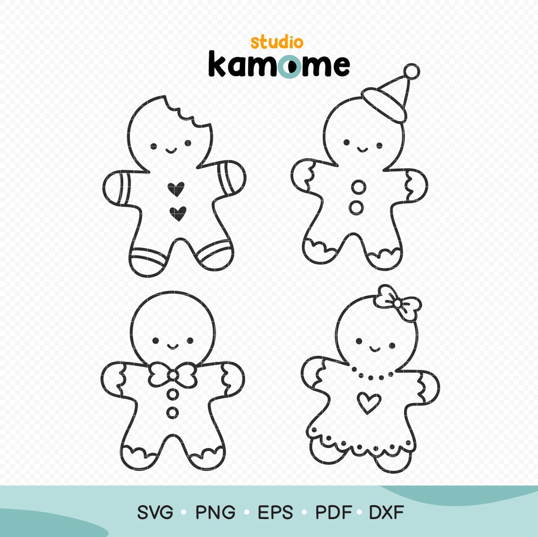 Gingerbread Man SVG, Gingerbread Bundle, Cookies Cut File, Christmas ...