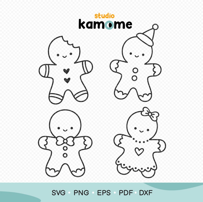 Gingerbread Man Svg Gingerbread Bundle Cookies Cut File Christmas