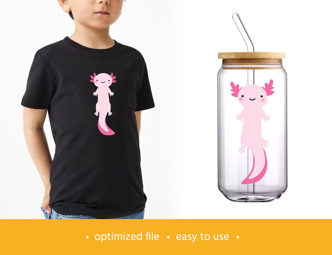 Axolotl SVG, Axolotl PNG, Cute Axolotl Cut File, Three Axolotls ...
