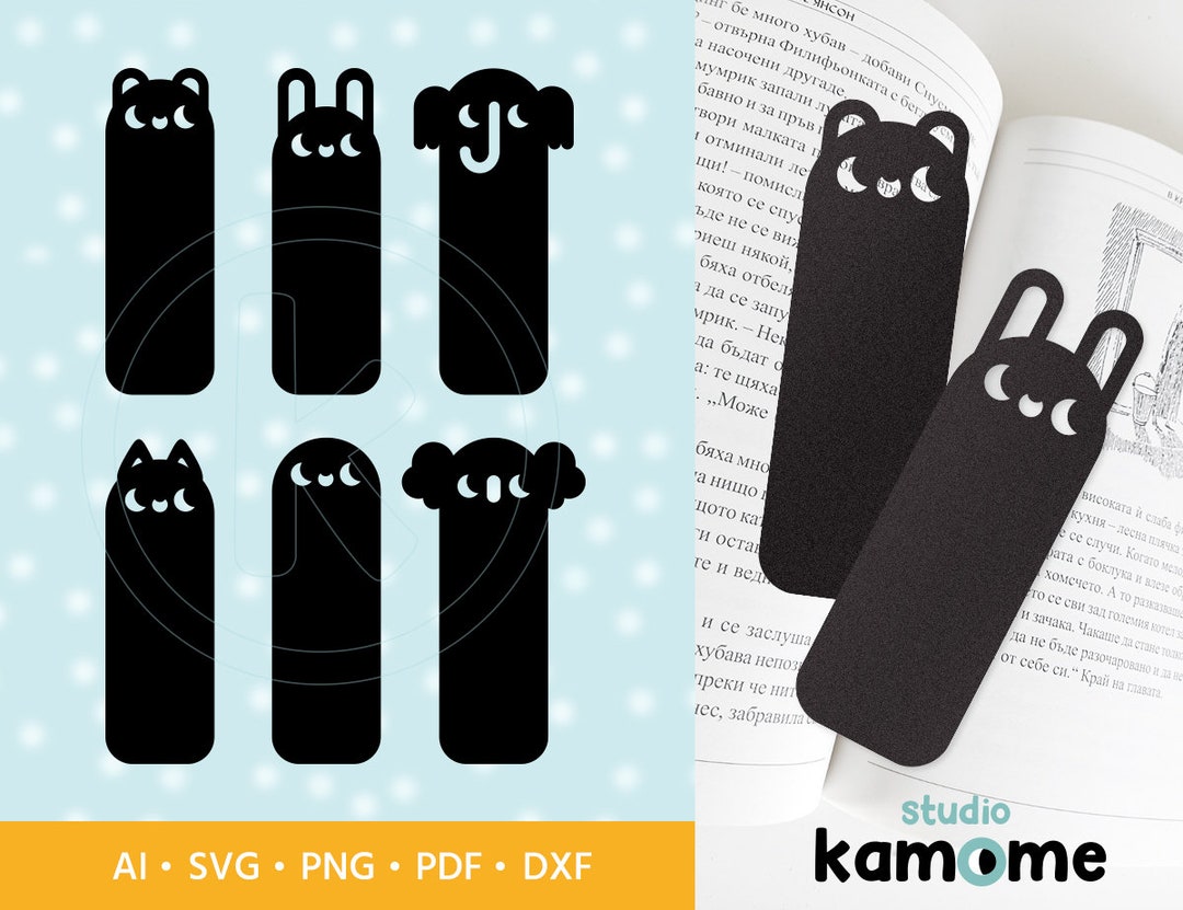 Bookmark Svg, Bookmark Template Bundle Svg, Instant Download, Bookmark ...