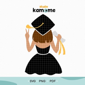 Graduation Svg, Grad Girl Svg, Graduation PNG, Graduation Silhouette ...