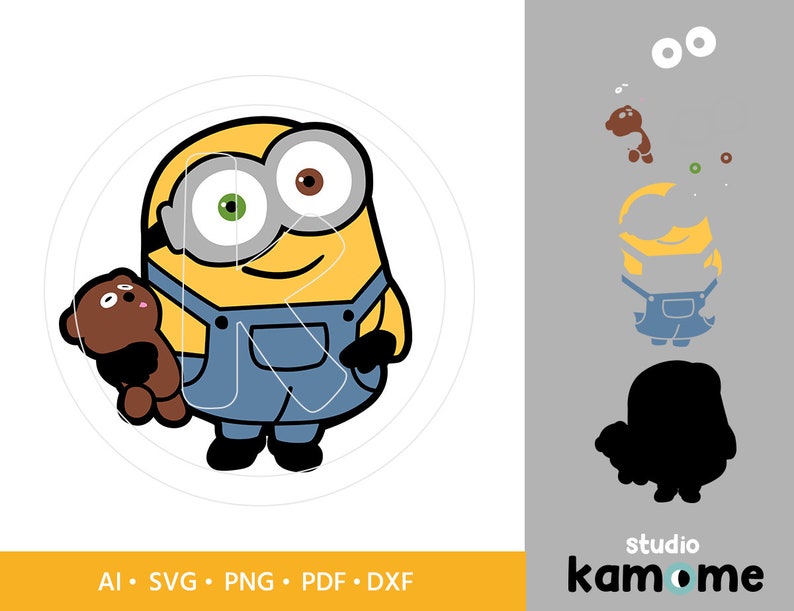 Minion SVG Minion Bob Teddy SVG Cutting File Cut File - Etsy Minion SVG Minion Bob Teddy SVG Cutting File Cut File - Etsy