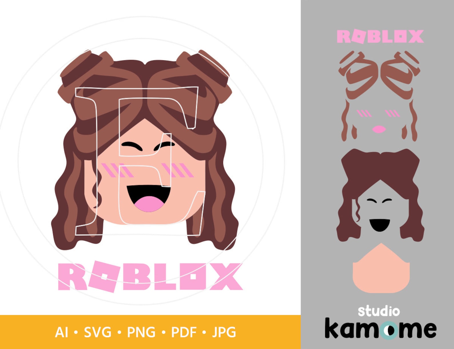 Roblox SVG Girl Roblox SVG Roblox Face Cutting File Logo - Etsy Israel