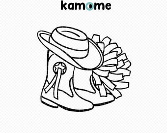 Drill Team SVG, Drill Team Boot Svg, Drill Team Silhouette, Drill Team ...
