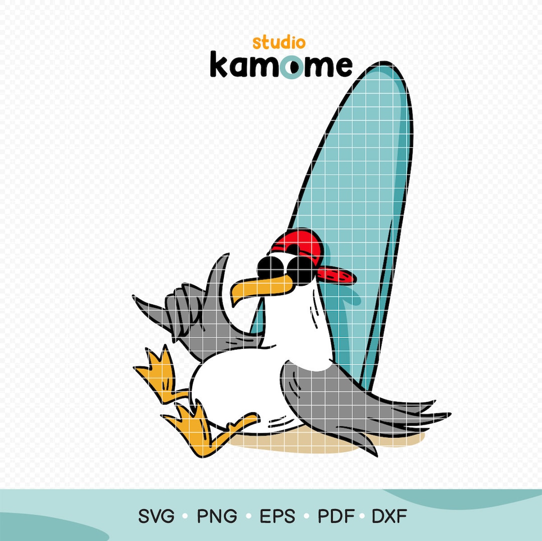 Seagull SVG, Seagull Surf Shaka Svg, Cool Seagull, Seagull PNG, Seagull ...