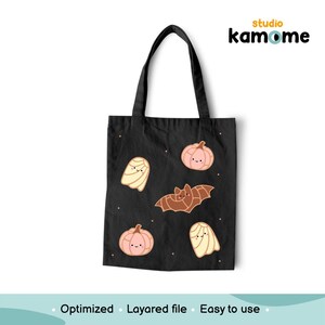 Concha SVG, Cute Concha Bat Pumpkin Ghost Cut File, Concha Halloween ...