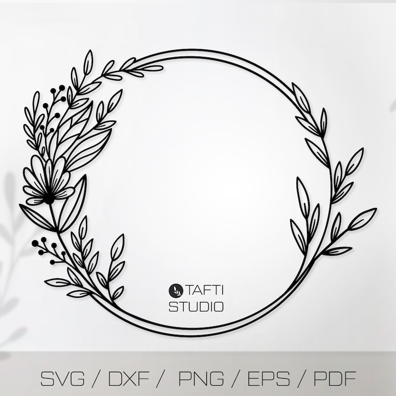 Split Wreath Svg - Etsy