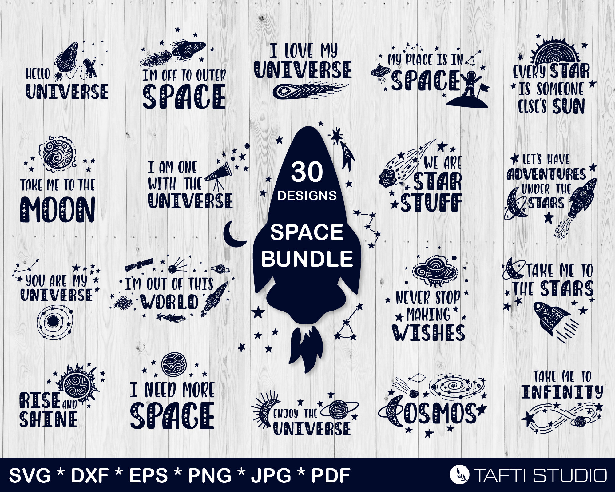 Space Svg, Inspirerende Citaten Svg Bundel, Kids Quotes Wall Art, Funny ...