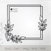 Square Frame Svg, Floral Border Png Clipart, Heart Wreath Svg File for ...