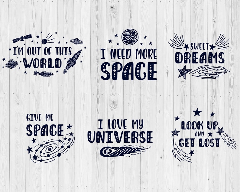 Space Svg, Inspirational Quotes Svg Bundle, Kids Quotes Wall Art, Funny ...