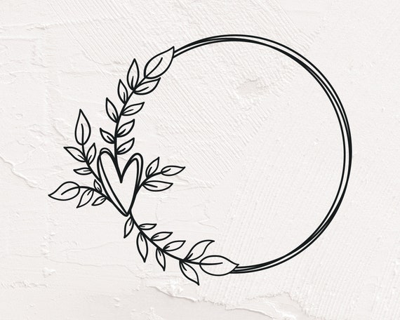 Free Wedding Clipart Hearts Wreath Frame