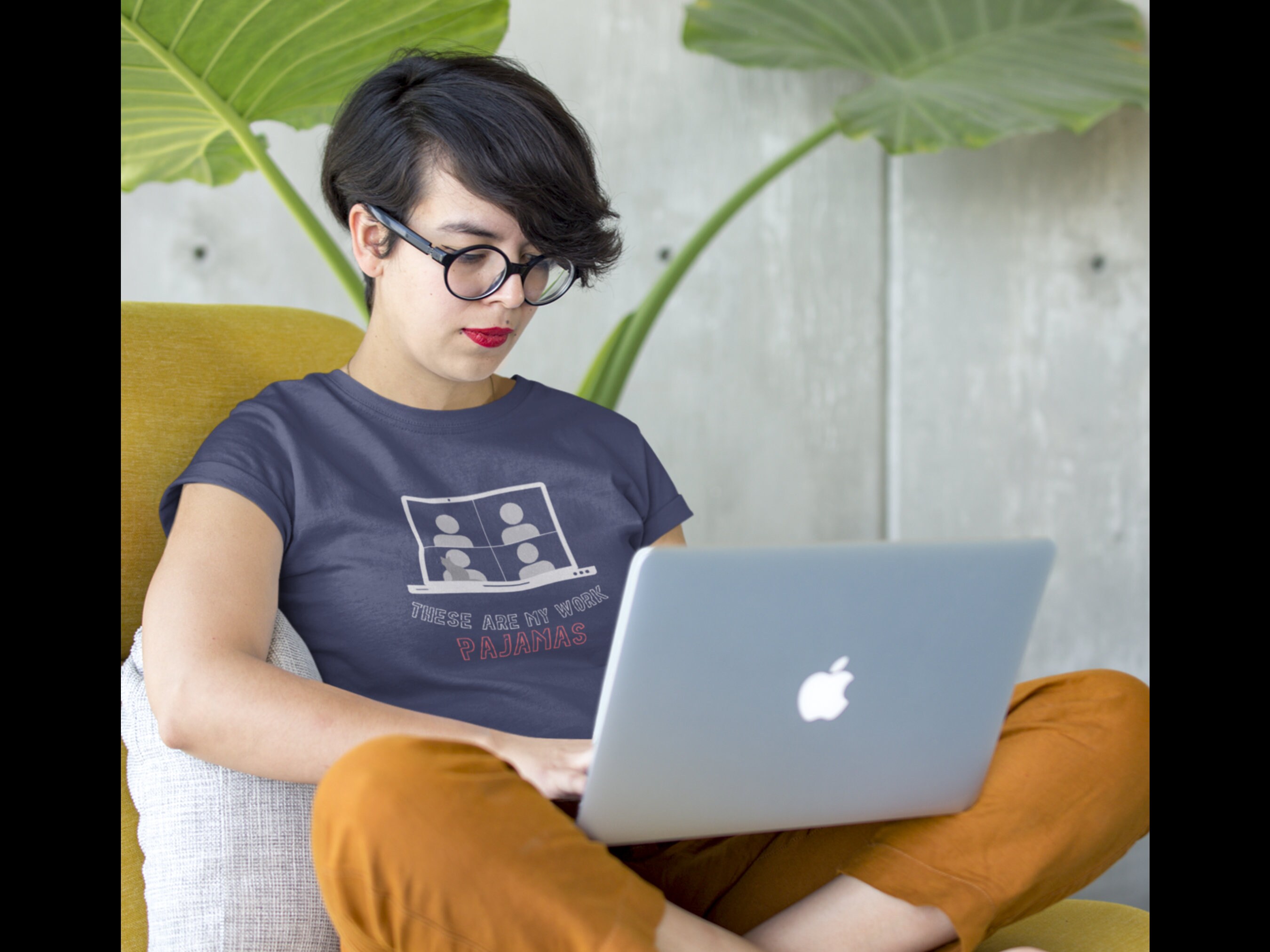 Working From Home These Are My Work Pajamas Funny T-shirt - Etsy