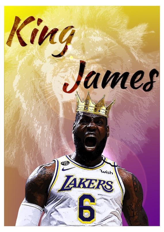 Downloadable Lebron James Print - Etsy