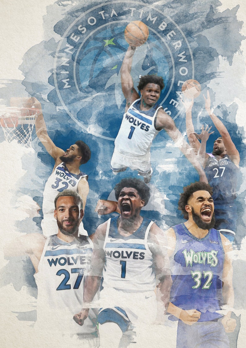 Downloadable Timberwolves Digital Print - Etsy