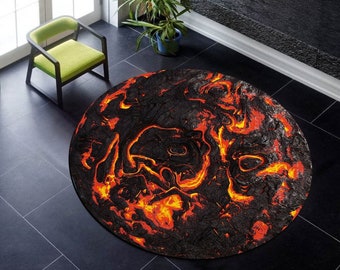 Volcano Floor Rug - Etsy