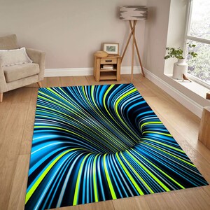 Vortex Rug, 3D Vortex Rug, Illusion Rug, Optical Illusion ,colorful ...