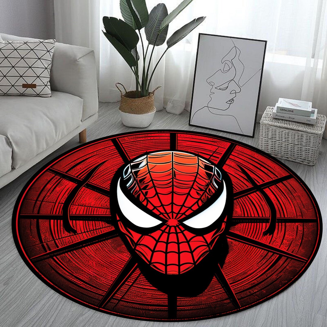 Spiderman, Spiderman Rug, Spider Man Rug, Area Rug, Kids Room Rug ...