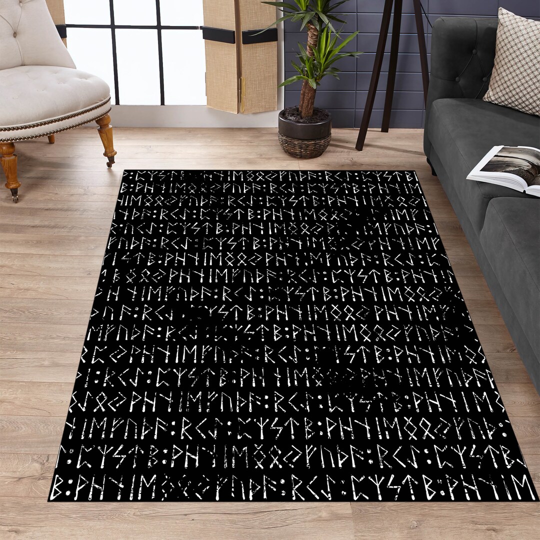 Scandinavian Mythology, Scandinavian Motifs, Viking,viking Pattern Rug ...