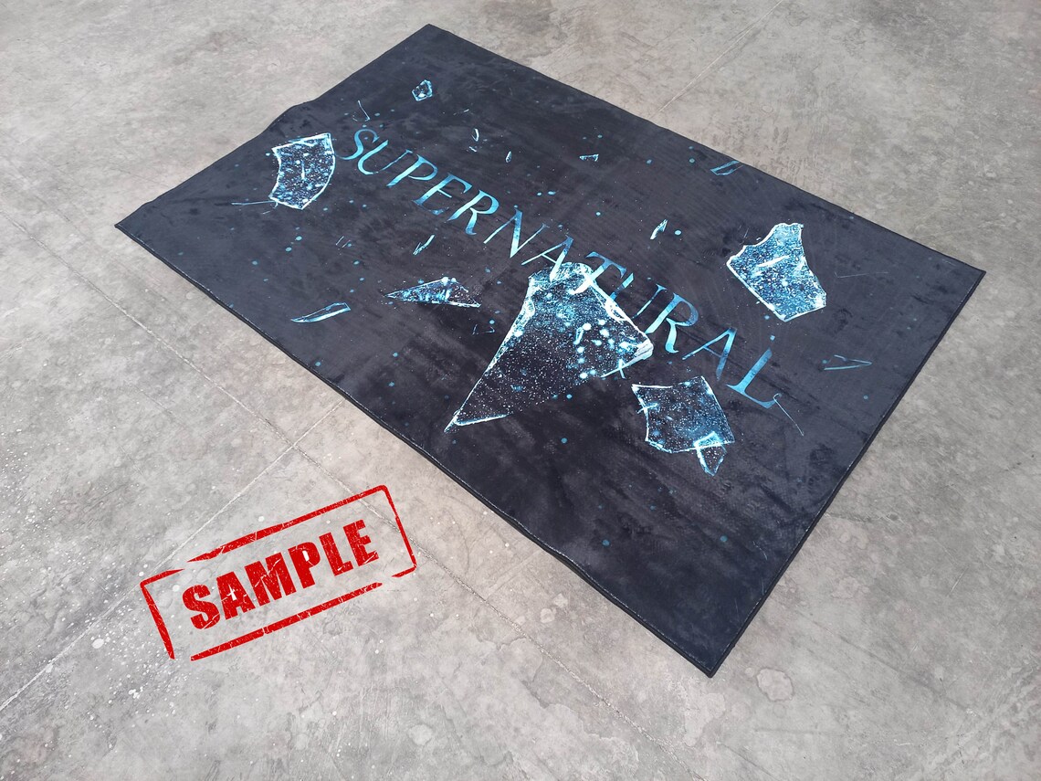 Supernatural Devil's Trap Rug, Pentacle Star Symbol Rug - Etsy