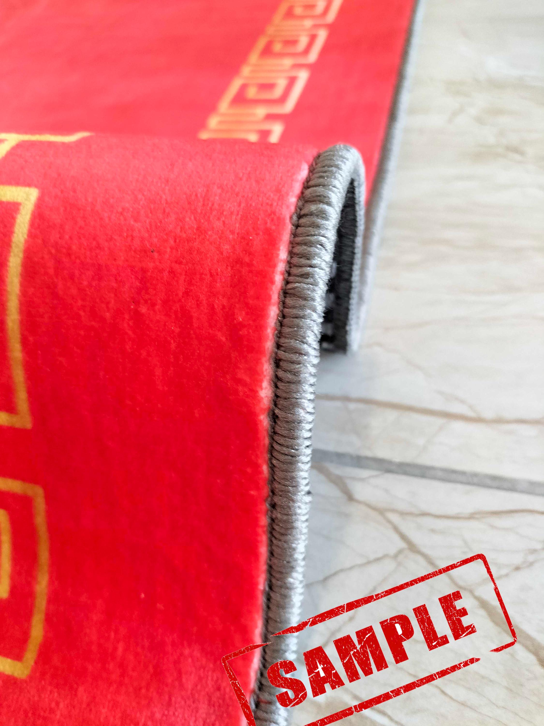 Red Hallway Runner Rug, Non-slip Cotton Base, Modern Hotel Carpet - Etsy