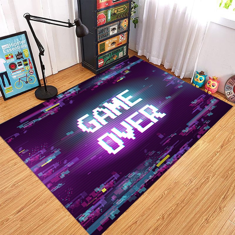Gamer Rug Game Room Rug Gaming Rug Joysticks Rug Populer - Etsy