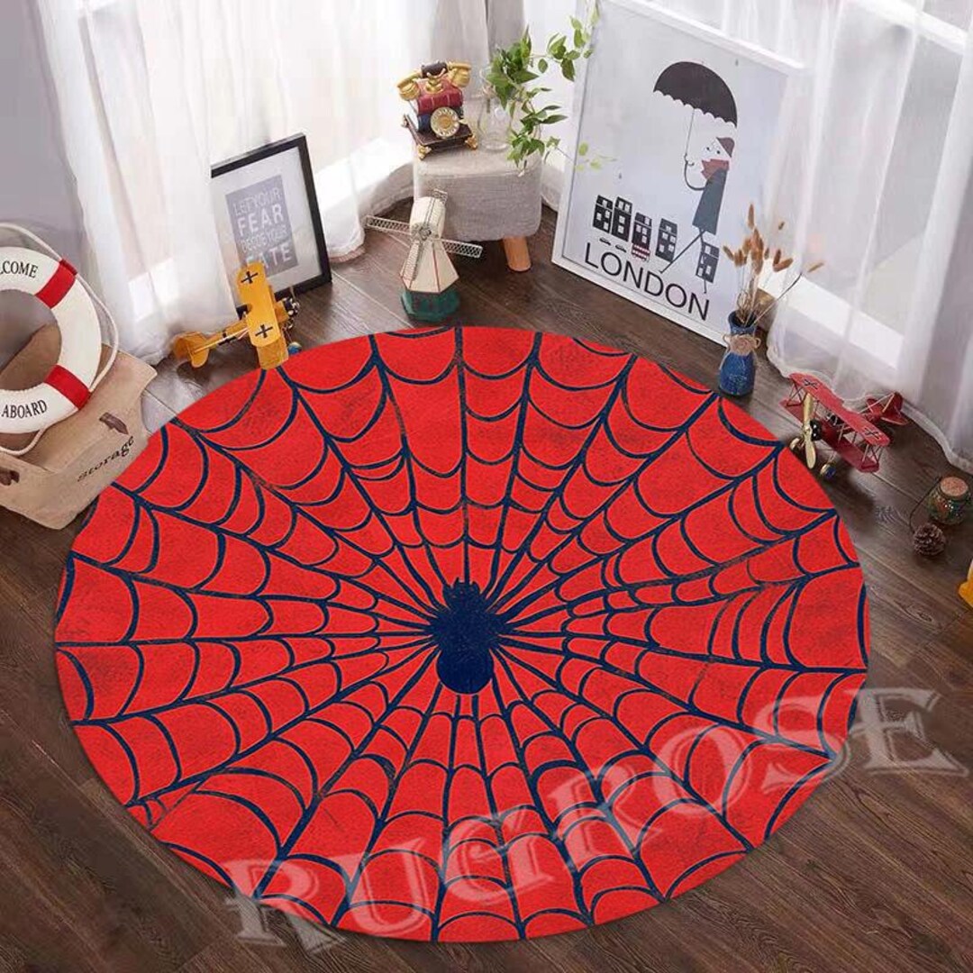 Spider Rug, Spiderman Rug,spider Man Rug, Spiderman Area Rug, Popular ...