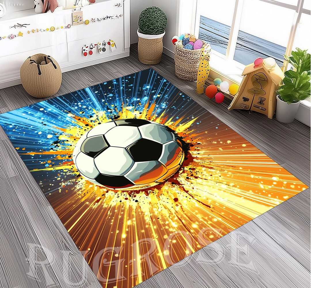 Soccer Rug, Football Rug, Football Field Ball,football Ball Rug,sports ...
