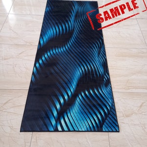 Optical Illusion Rug, Runner Rug, Hallway Rug, Vortex Rug, Long Rug,3d ...
