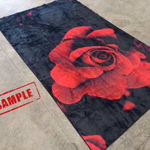 Red Roses, Red Rose Rug, Valentines Day,valentines Rug,red Floral Rugs ...