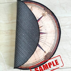 Compass Rug, Round Compass Rug, Medallion Rug, Round Decor Rug, Gift ...