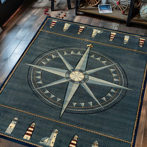Nautical Rug - Etsy