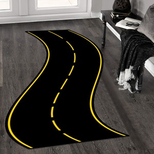 Race Track, Race Track Rug,curvy Racing Road,hallway Rug,long Racetrack ...