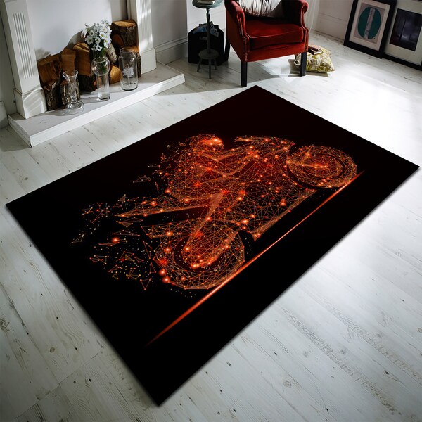 Motorcycle Rug - Etsy