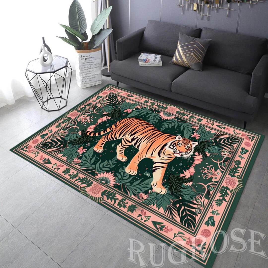 Tiger Rug,tiger Pattern Rug,tiger Design Rug,traditional Tiger Rug ...