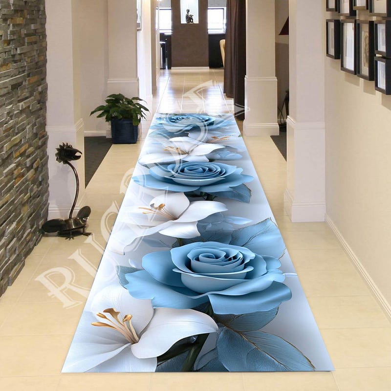 Rug With Roses - Etsy