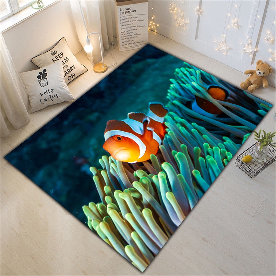 Fishs, Clown Fish,fish Pattern Rug, Amphiprioninae Fish,aquarium Fish ...