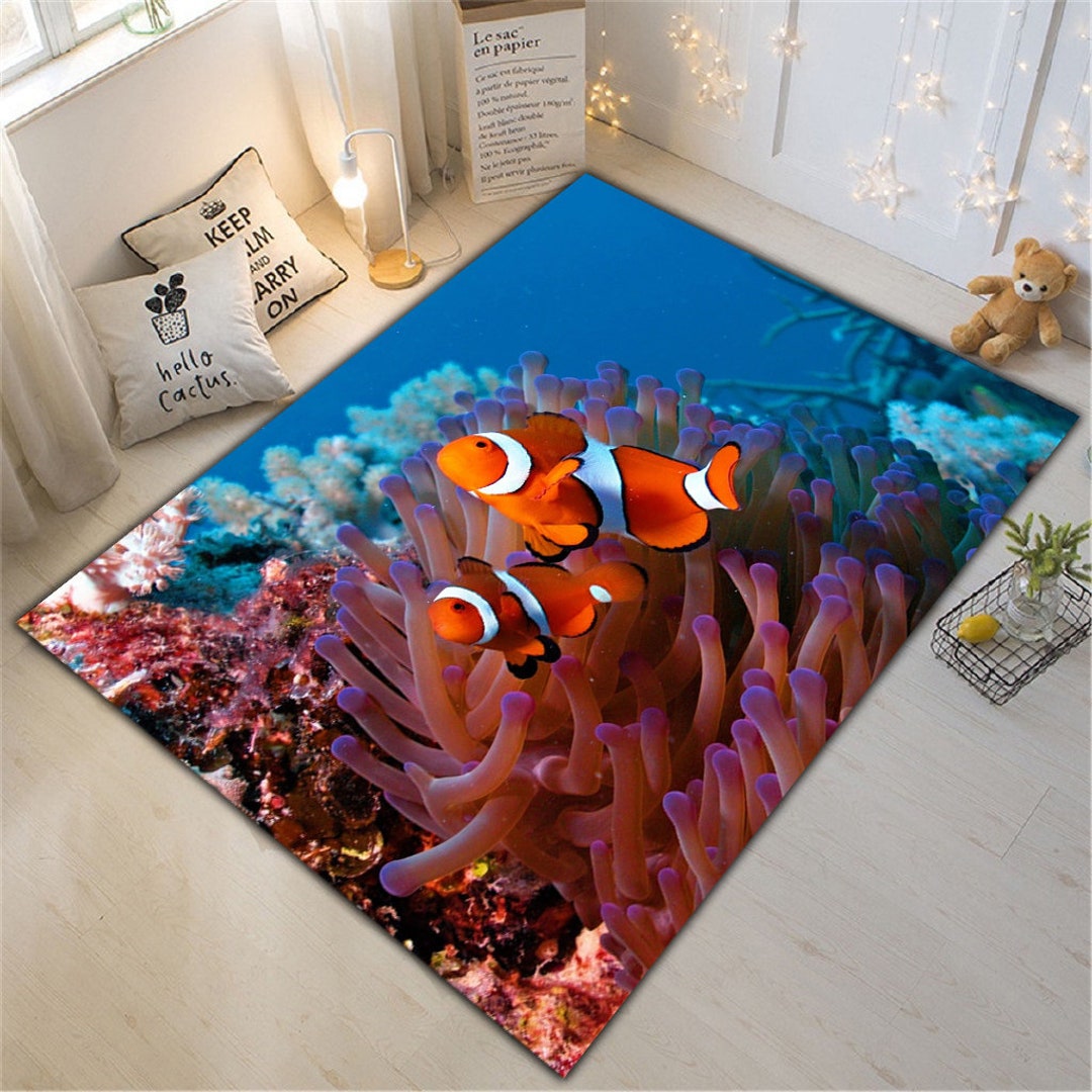 Fishs, Clown Fish,fish Pattern Rug, Amphiprioninae Fish,aquarium Fish ...